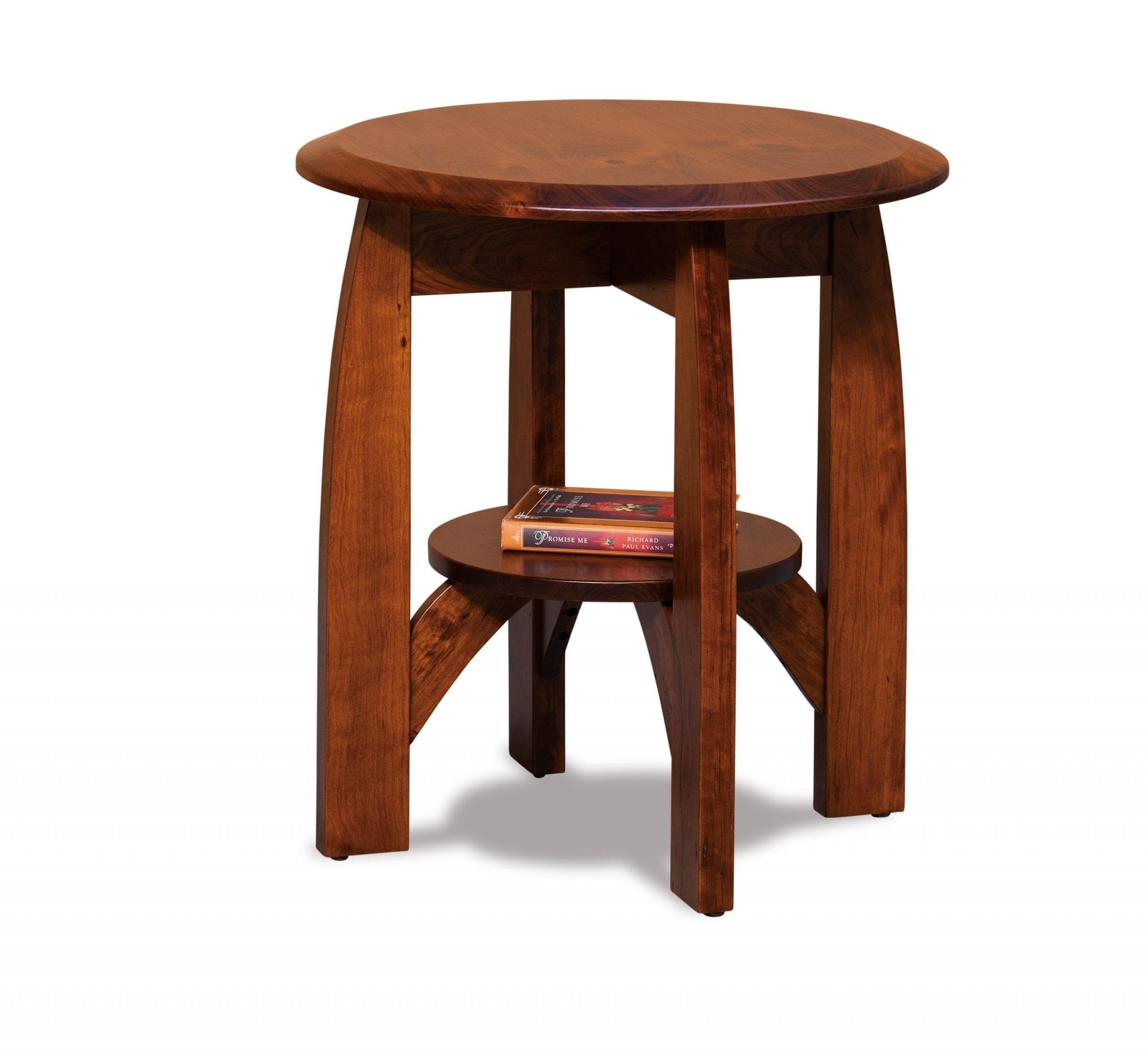 Boulder Creek Amish Round End Table | Kvadro Furniture