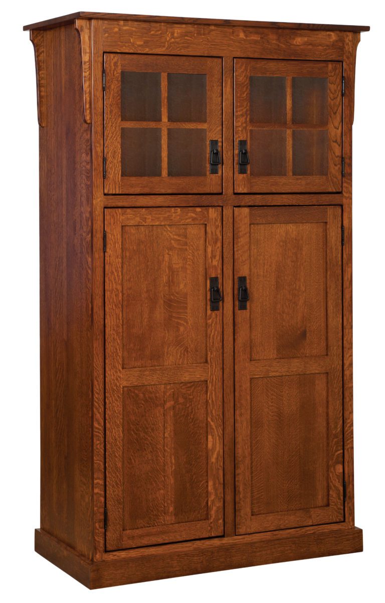 Heritage Mission Pantry | Amish Solid Wood Pantries | Kvadro Furniture
