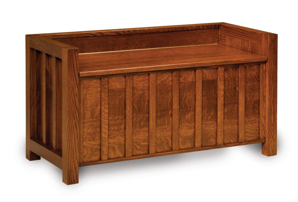 Lift Lid Mission Bench | Amish Solid Wood Benches | Kvadro Furniture