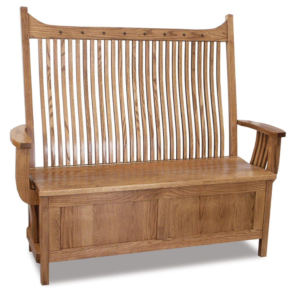 Royal Mission Bench | Amish Solid Wood Benches | Kvadro Furniture